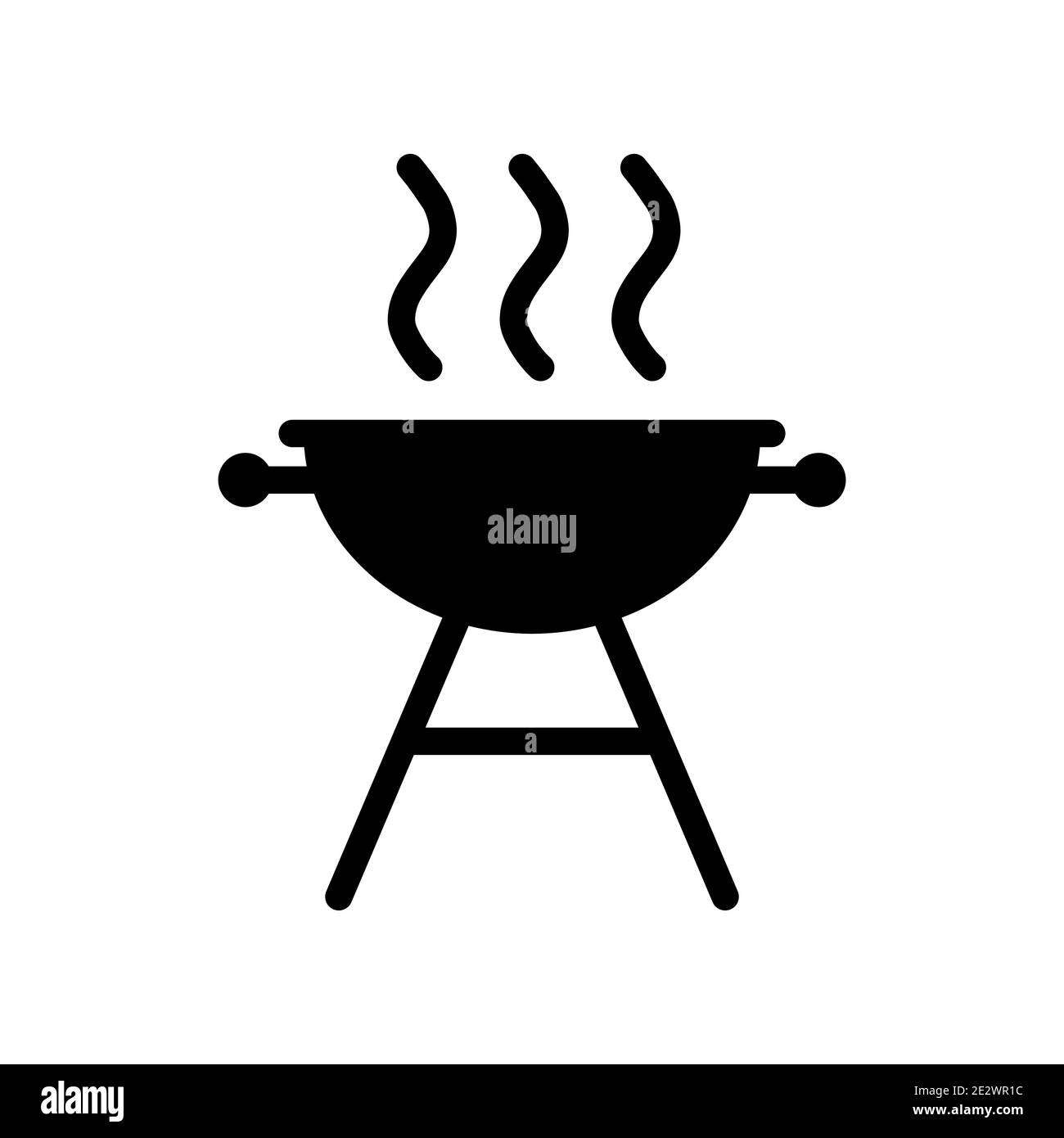 Grill BBQ cookout vector glyph icon. Graph symbol for cooking web site ...