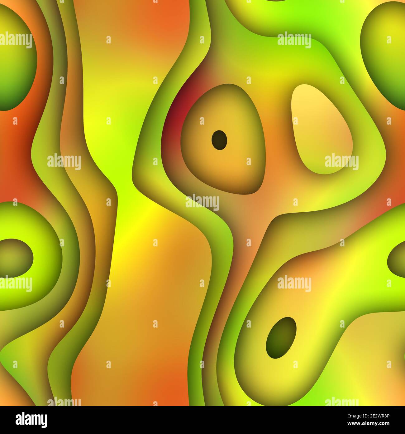 Seamless floating curved cut out paper vivid color Stock Photo - Alamy