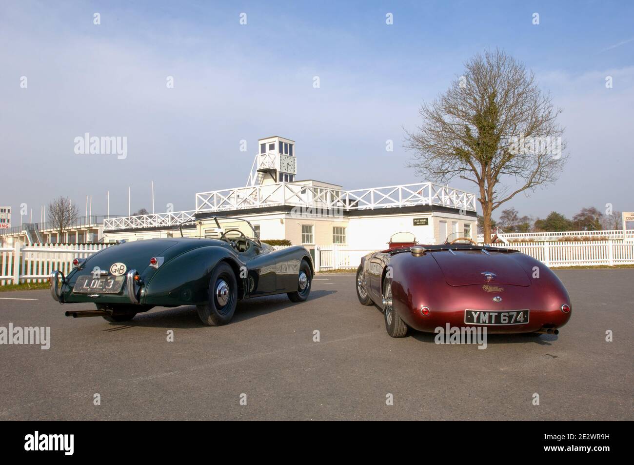 1951 Jaguar XK120 and 1953 Fraser Nash classic British '50s sports cars ...