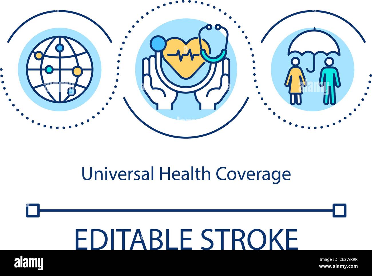 Universal health coverage concept icon Stock Vector Image & Art - Alamy