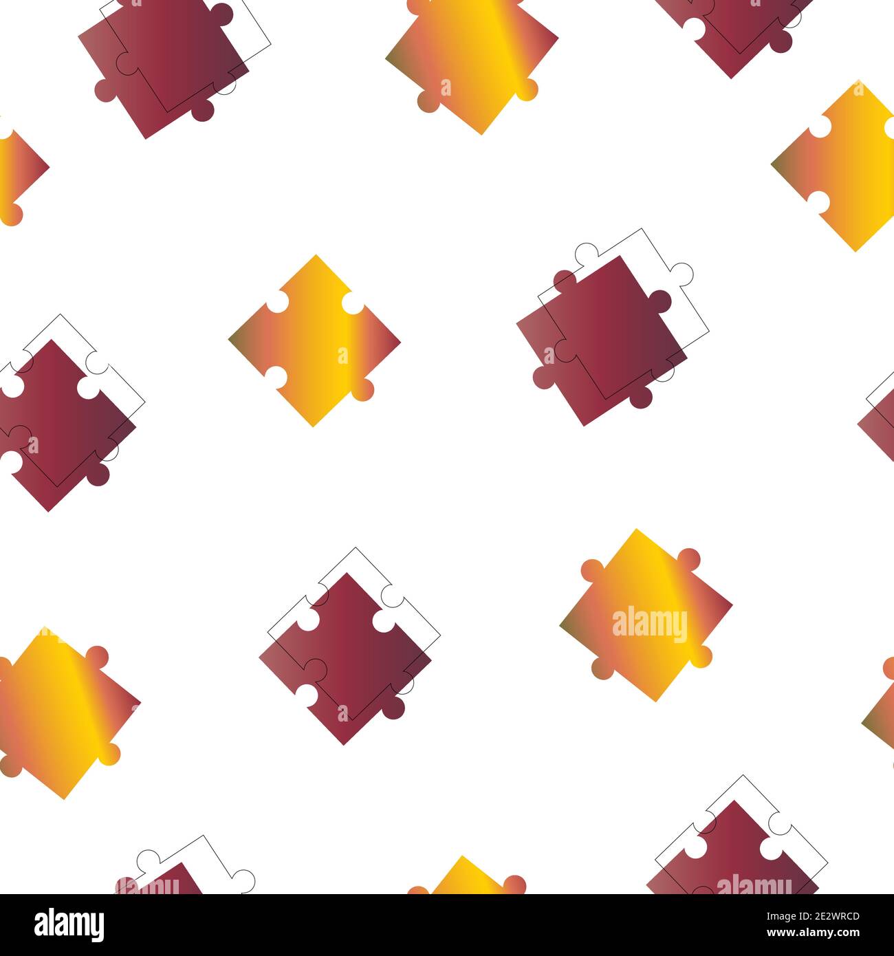 purple and yellow puzzle pieces vector - seamless tileable pattern ... purple and yellow puzzle pieces vector - seamless tileable pattern ...