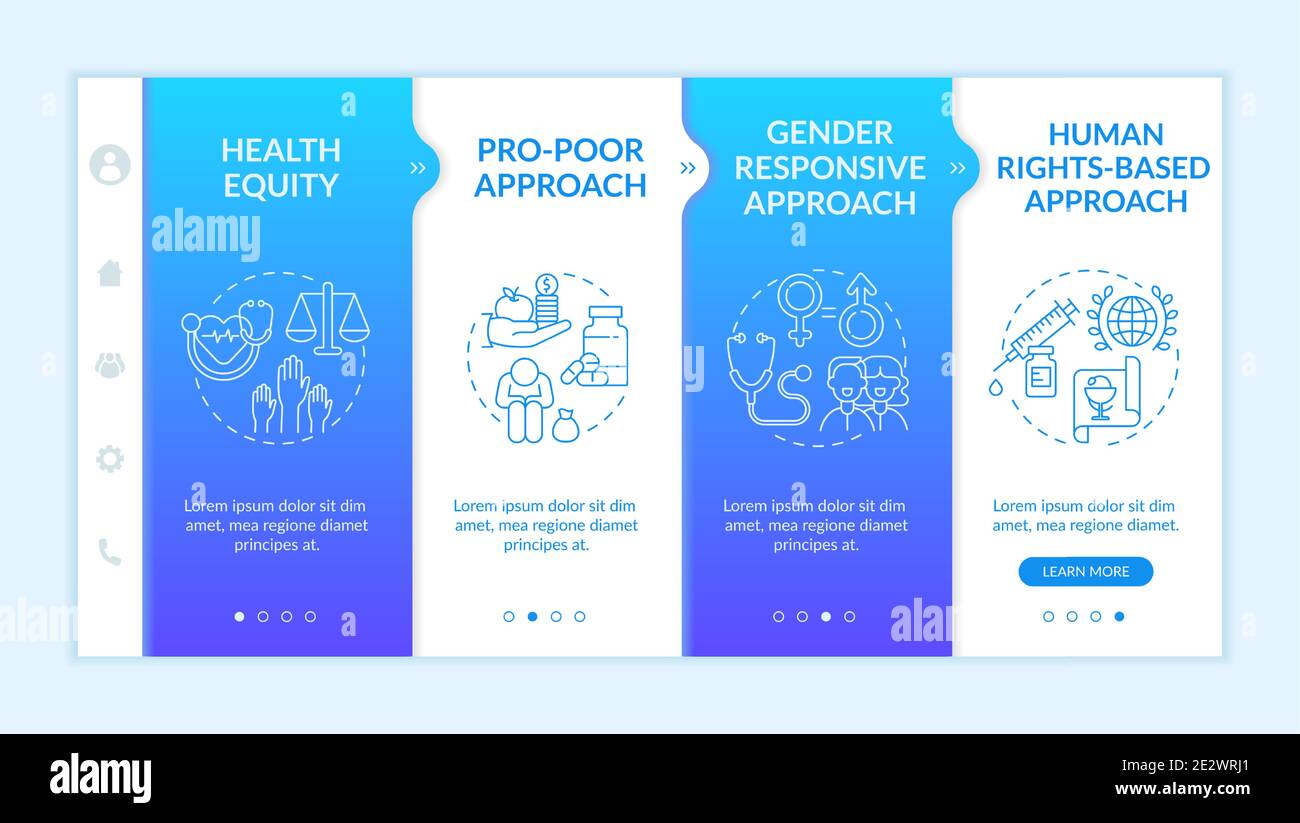 Health programs principles onboarding vector template Stock Vector ...