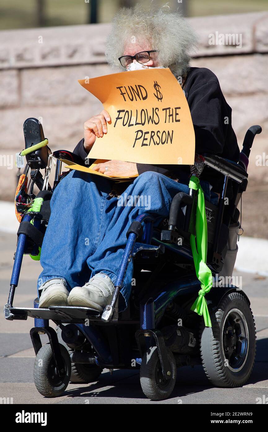 January 15, 2021: Bob Kafka with ADAPT of Texas is an all volunteer ...