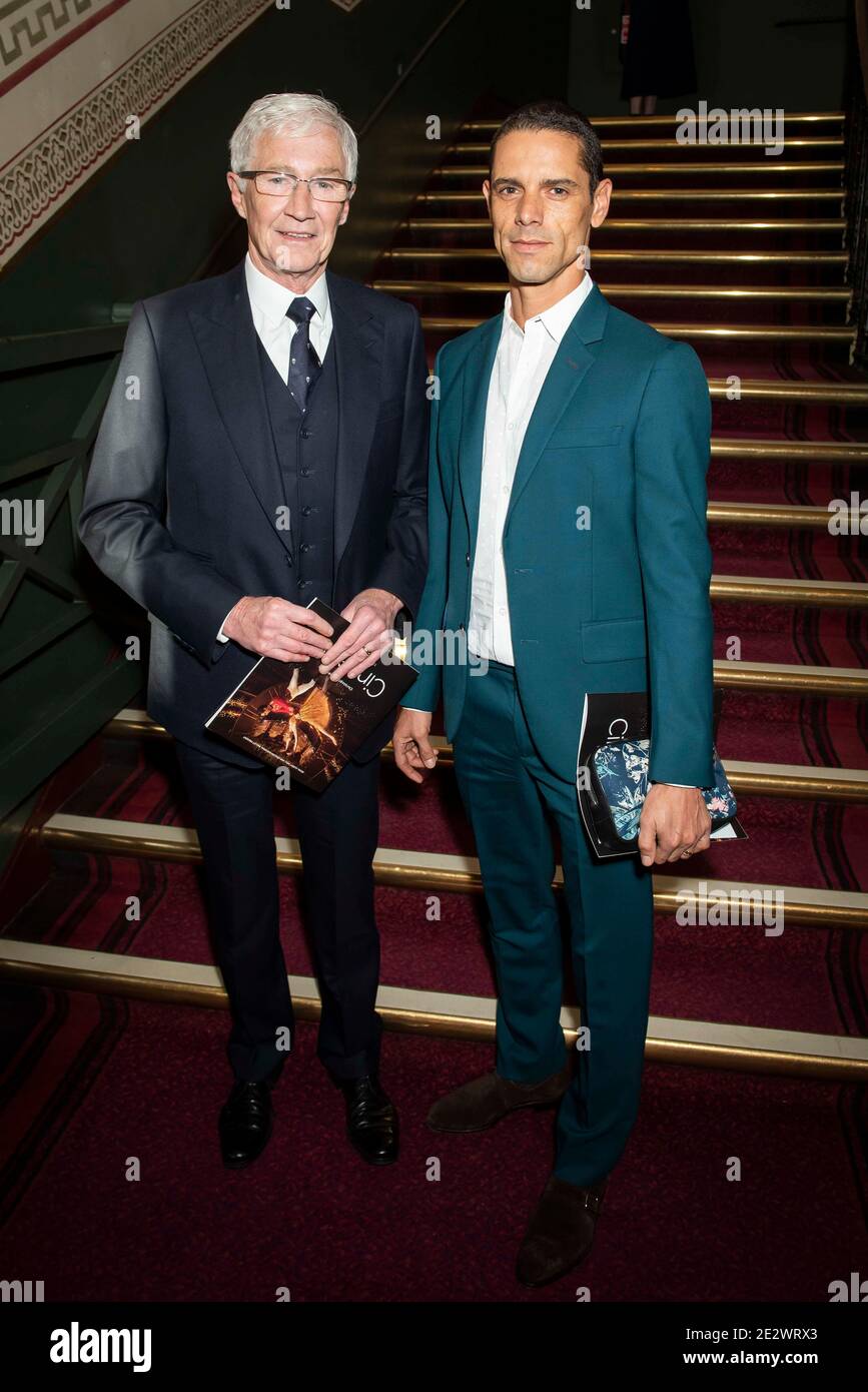 Paul O'Grady and Andre Portasio arrive at the opening night of English ...