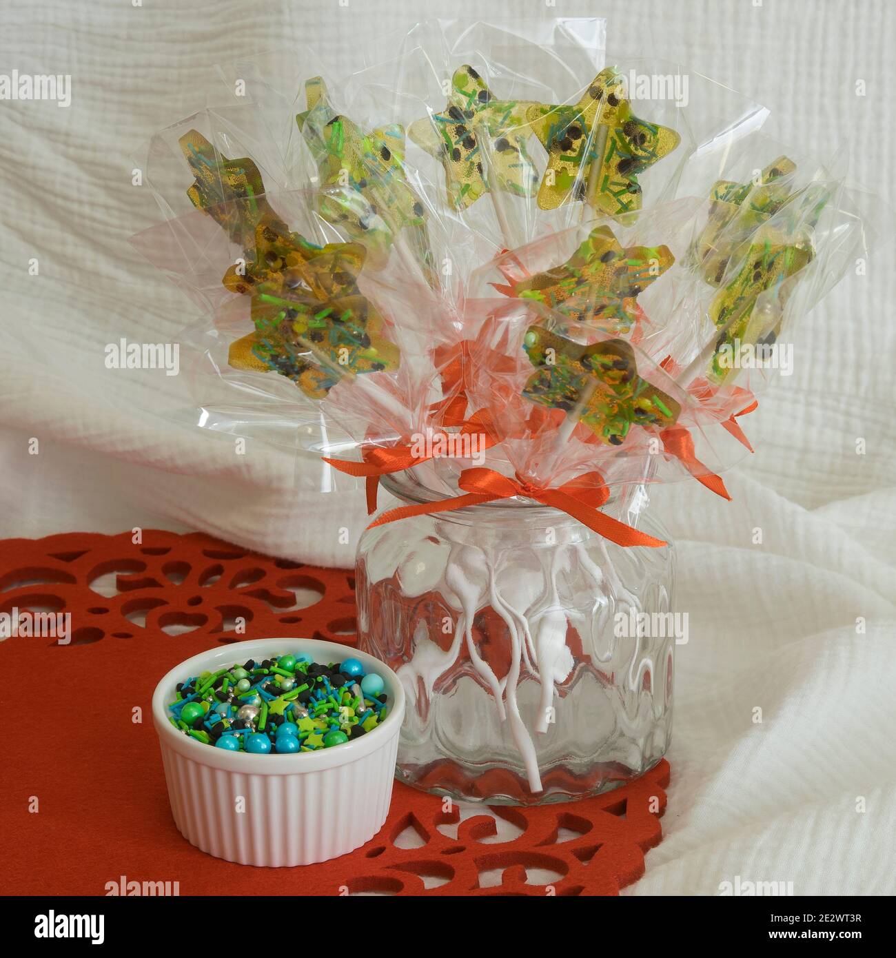 View of lollipops at table Stock Photo - Alamy
