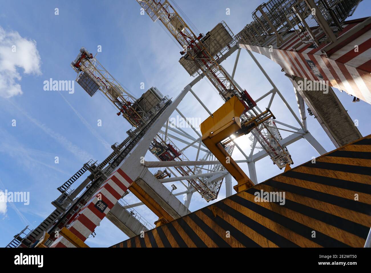 Southampton Docks UK’s second largest container terminal Stock Photo ...