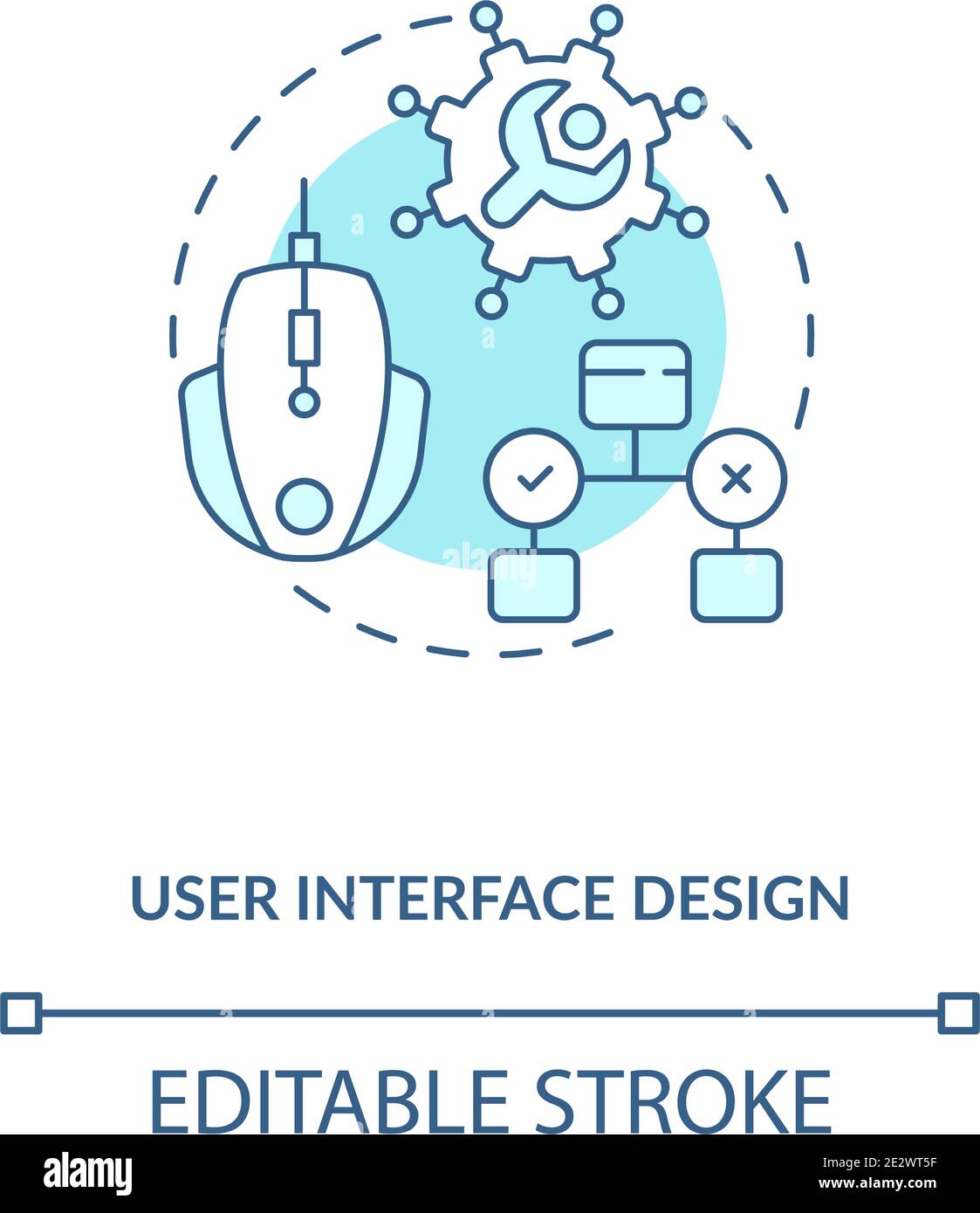 User interface design concept icon Stock Vector Image & Art - Alamy