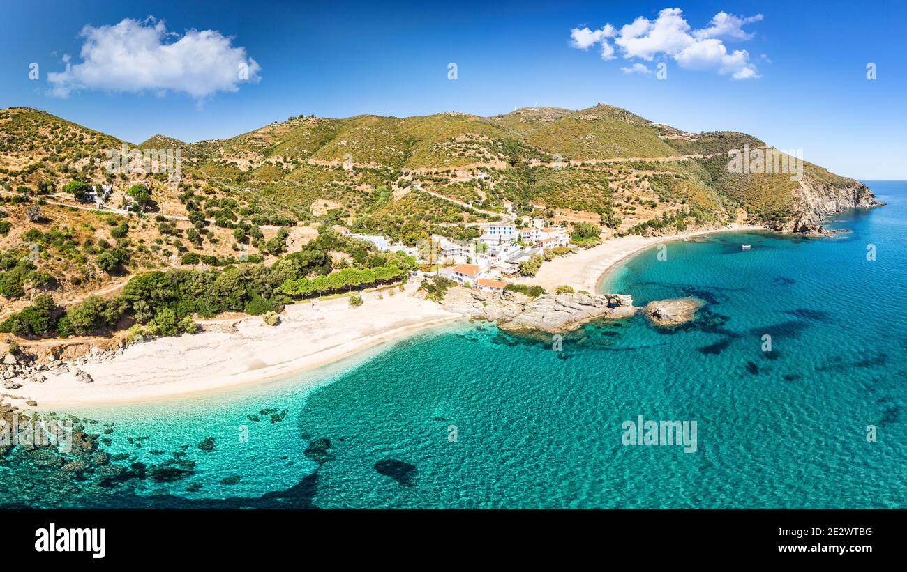 The beach Kalamos in Evia island, Greece Stock Photo - Alamy