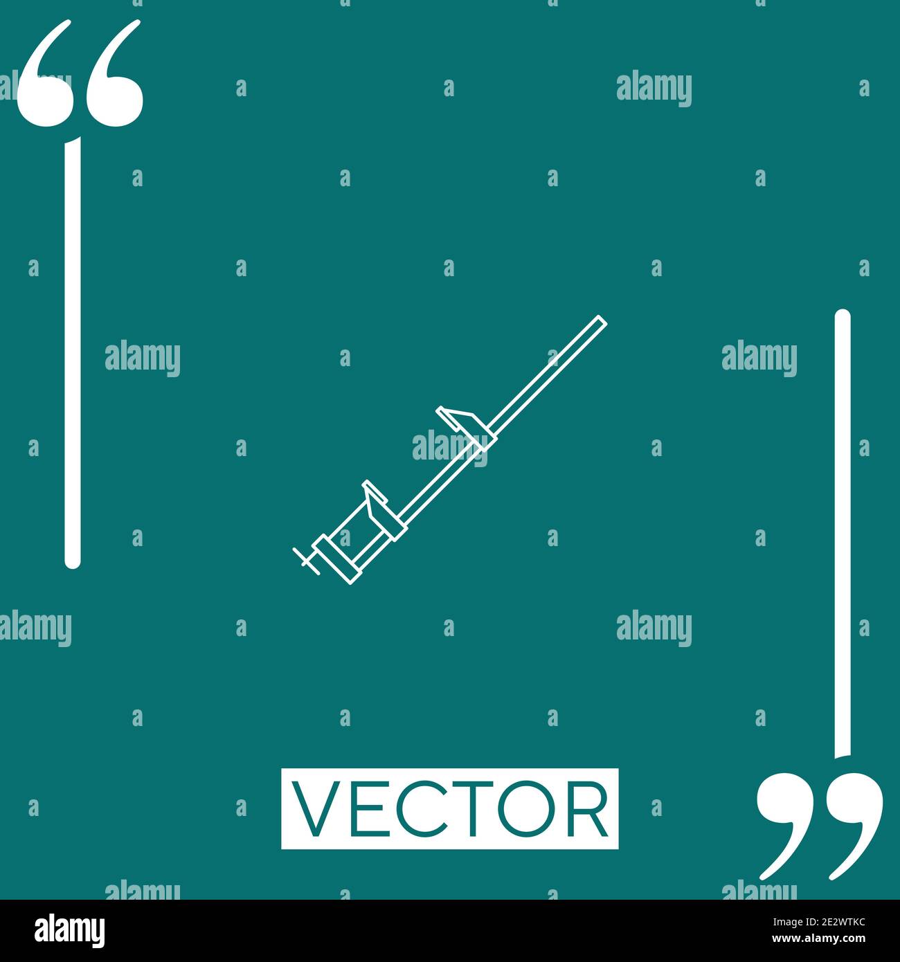 press tool outline vector icon Linear icon. Editable stroke line Stock ...