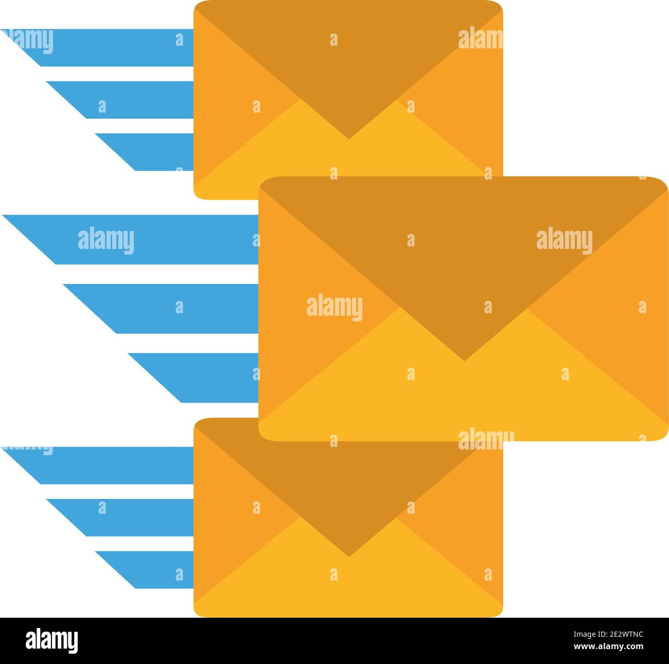 postal service, speed mail envelope courier delivery related vector ...