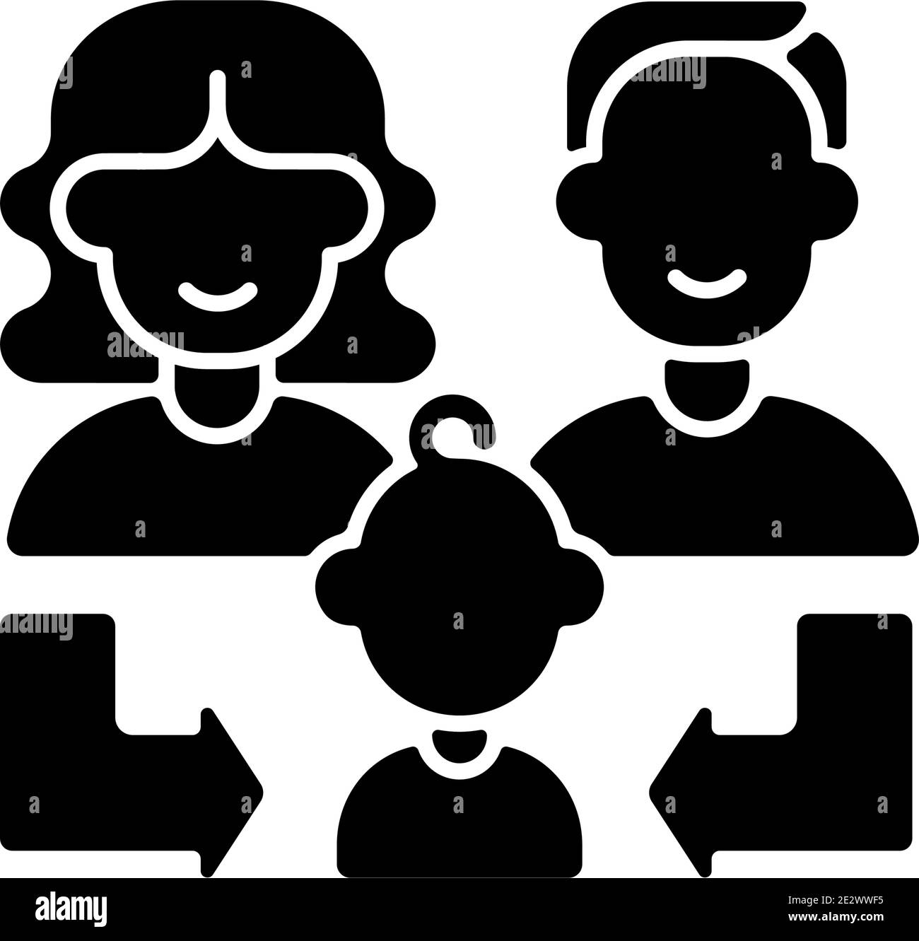 Heredity black glyph icon Stock Vector Image & Art - Alamy