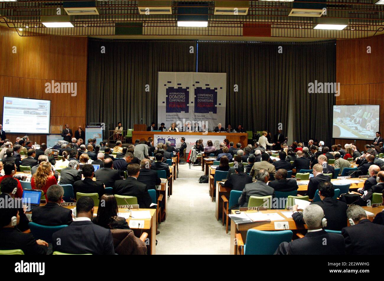A wide view of the ministerial International Donors' Conference Towards ...