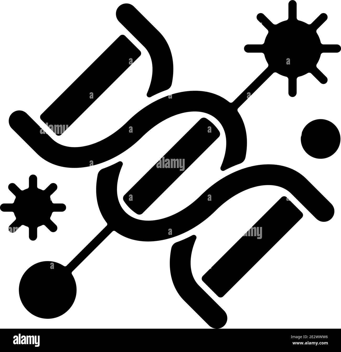 Genetics black glyph icon Stock Vector Image & Art - Alamy