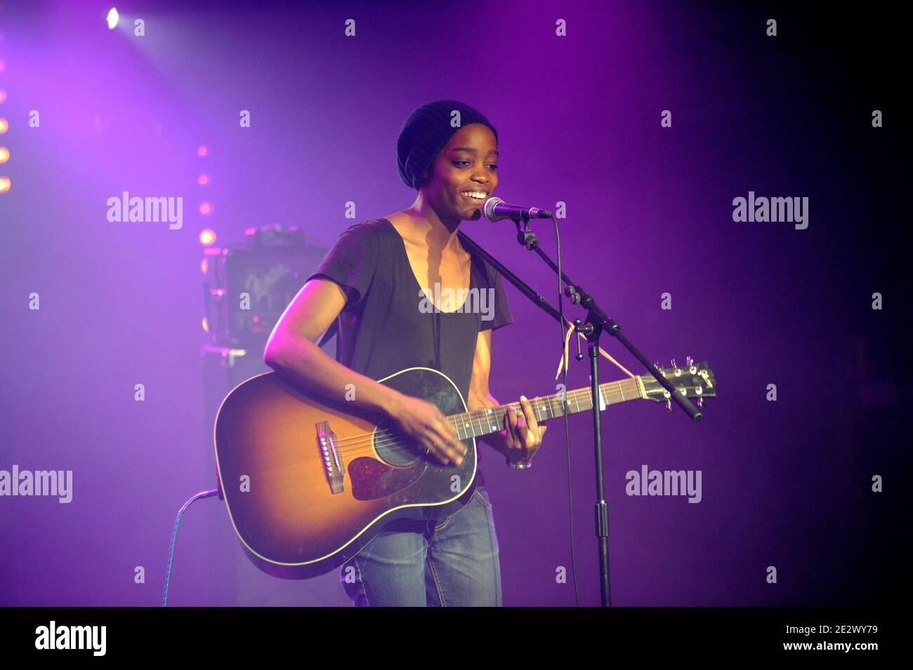 Singer Irma performs live during a concert at the Showcase in Paris ...