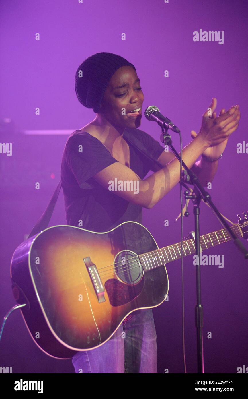 Singer Irma performs live during a concert at the Showcase in Paris ...