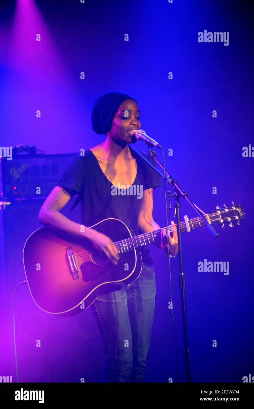Singer Irma performs live during a concert at the Showcase in Paris ...