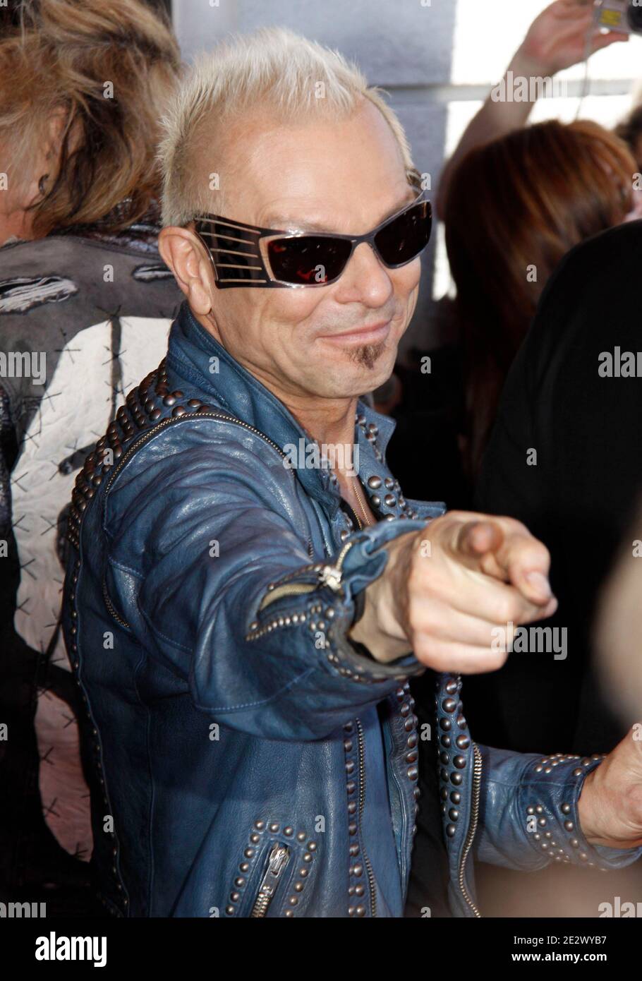 Rudolf Schenker attending Scorpions inducted into Hollywood's RockWalk ...