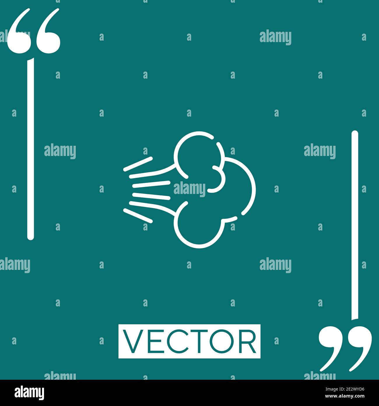 fart vector icon Linear icon. Editable stroke line Stock Vector Image ...