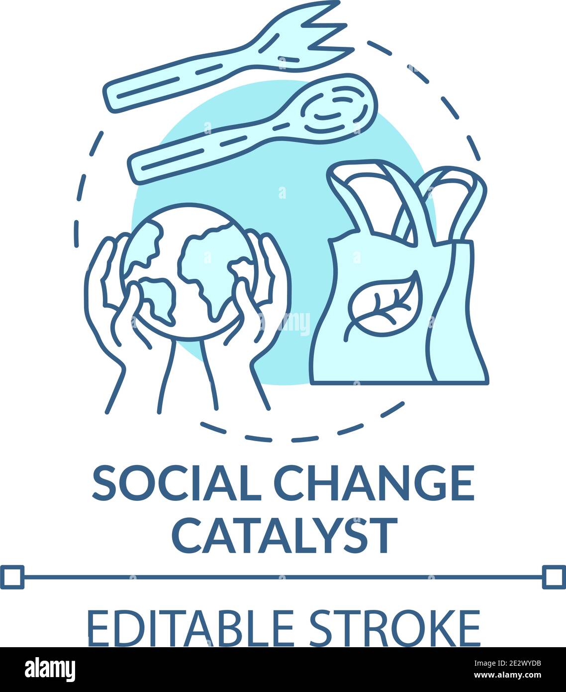 Social change catalyst concept icon Stock Vector Image & Art - Alamy