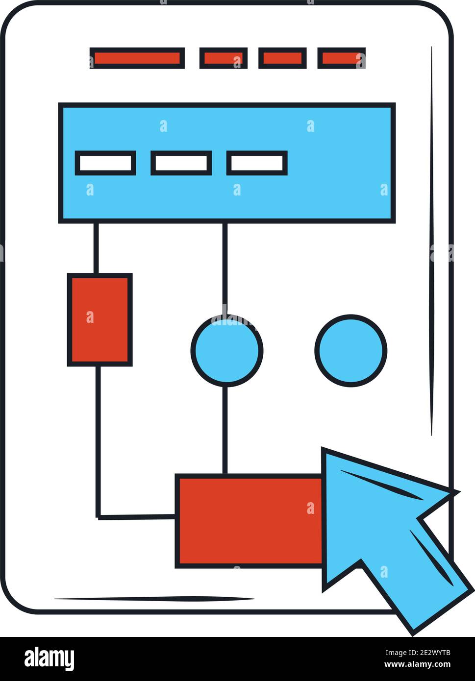 web development website map creation digital software vector ...