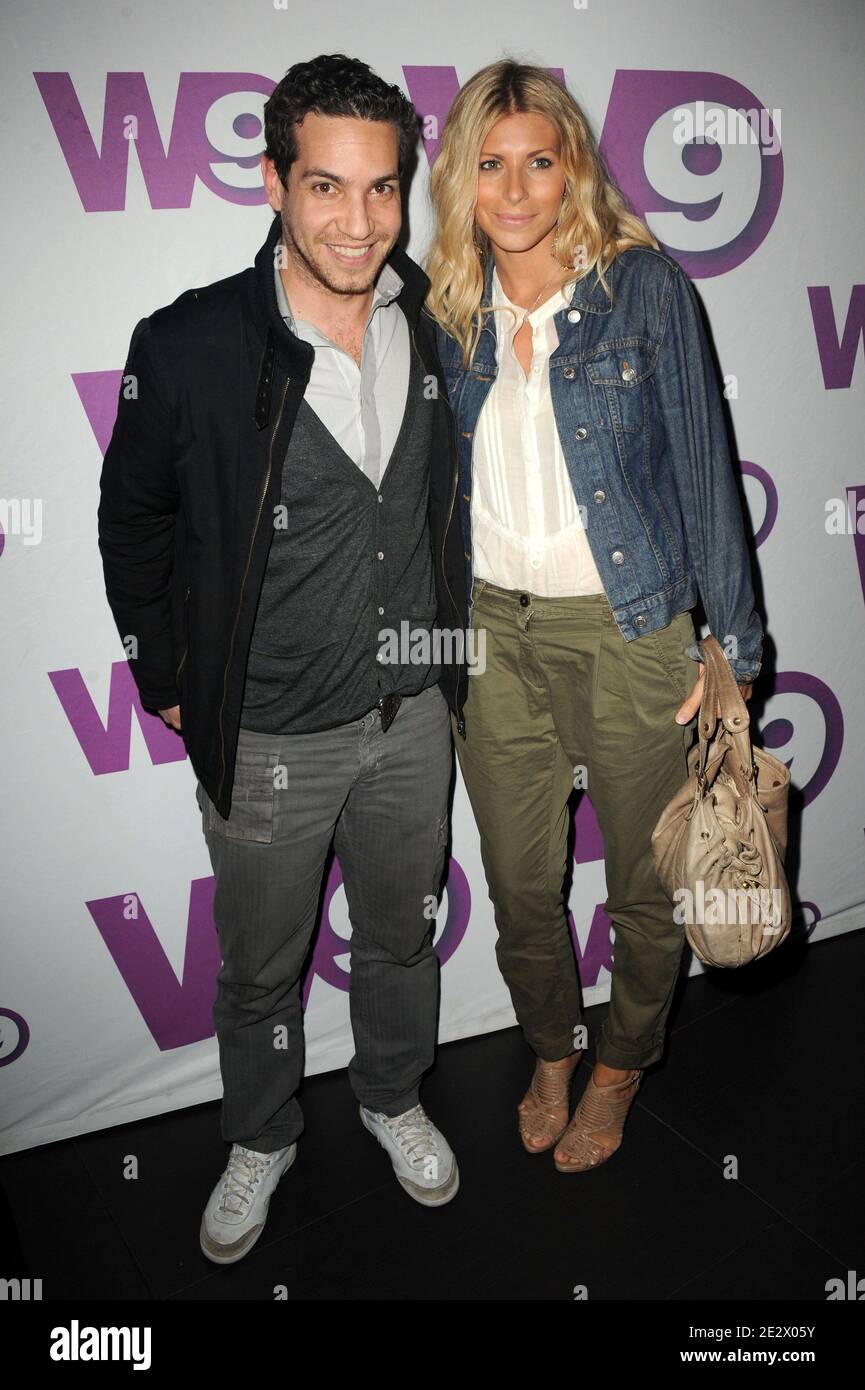 Benjamin Morgaine and guest attending French TV channel W9 fifth ...