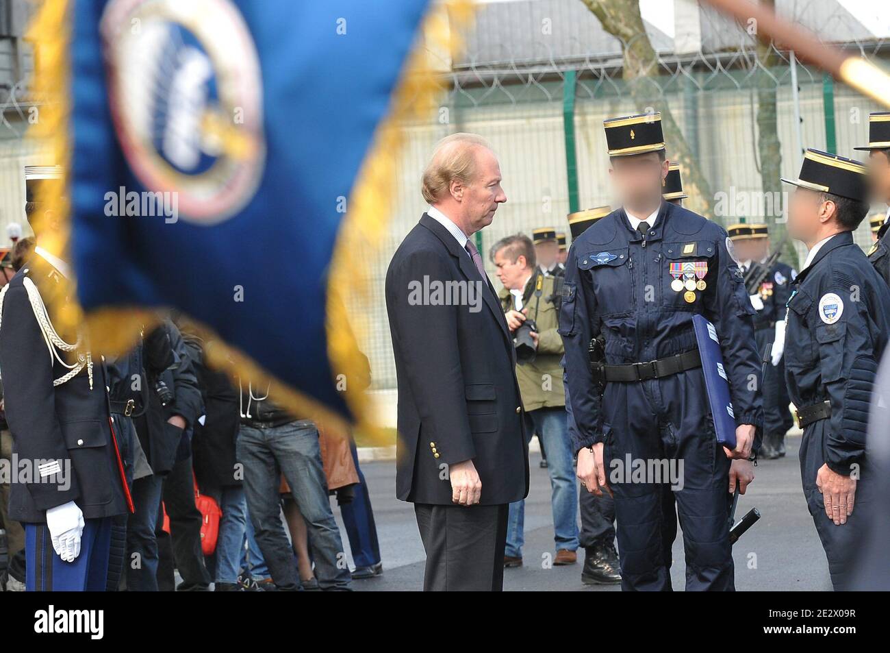 French Interior minister Brice Hortefeux inaugurates a new French ...