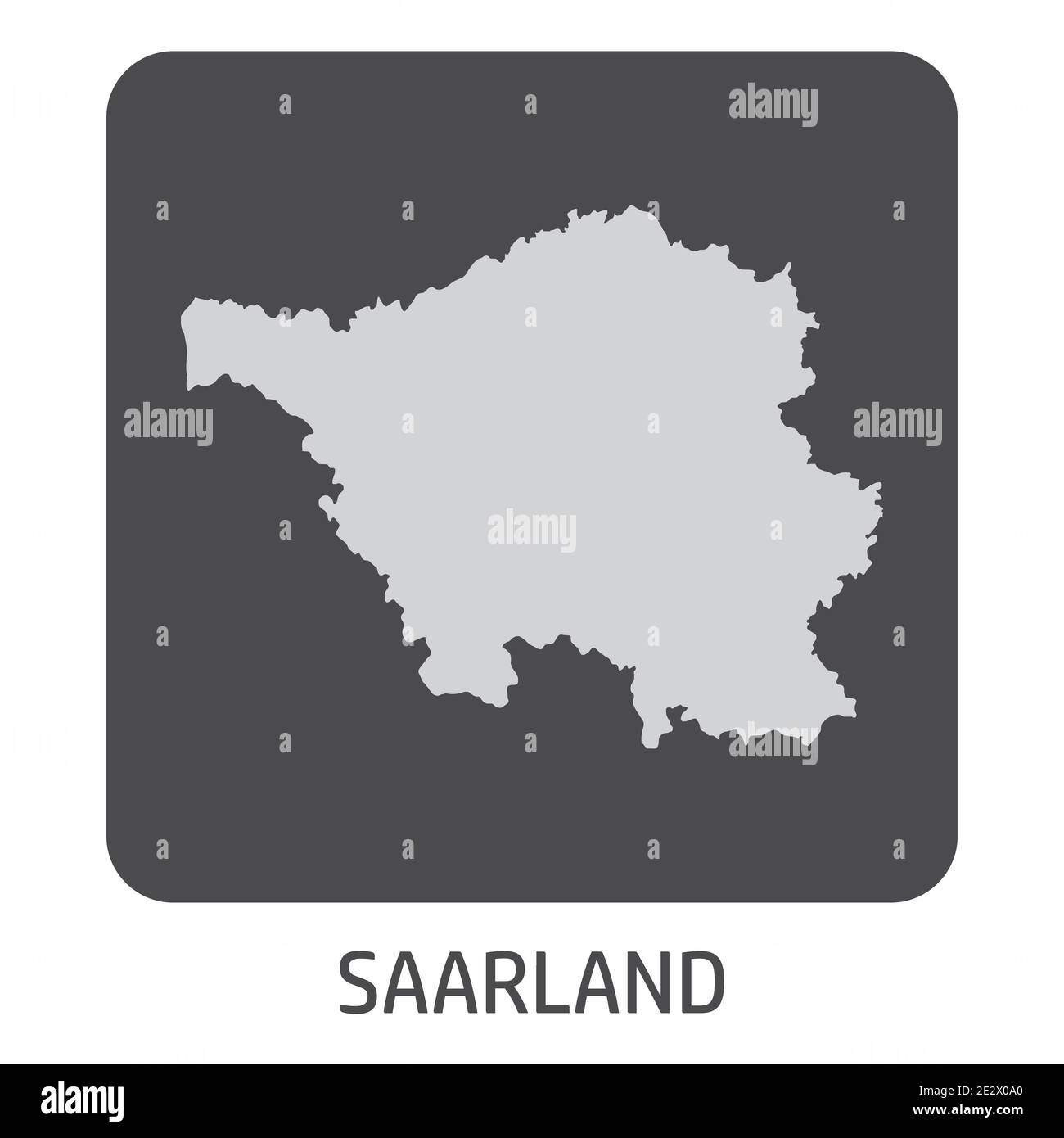 Saarland province map hi-res stock photography and images - Alamy
