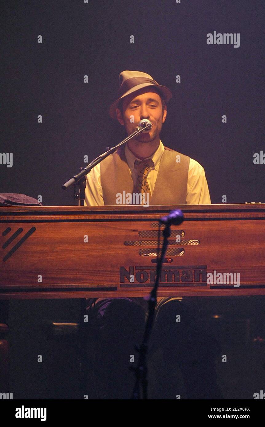 British singer Charlie Winston performs live at La Cigale in Paris ...