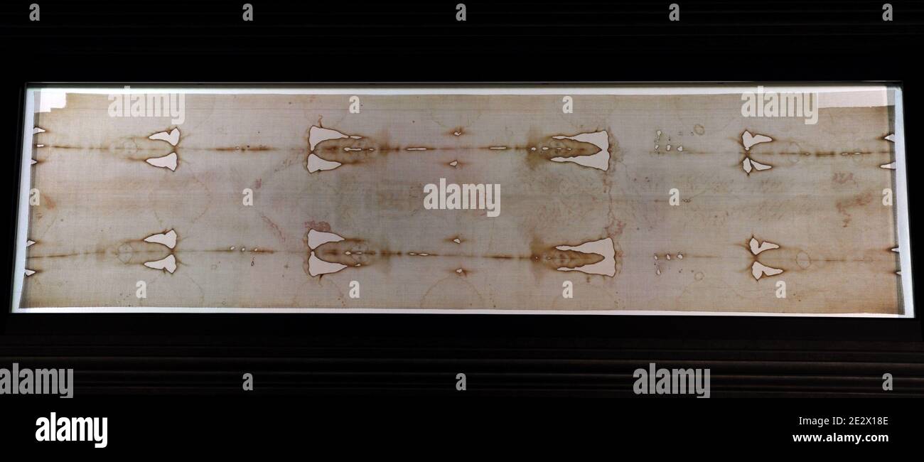 The shroud of Turin, which some Christians believe is Jesus Christ's ...