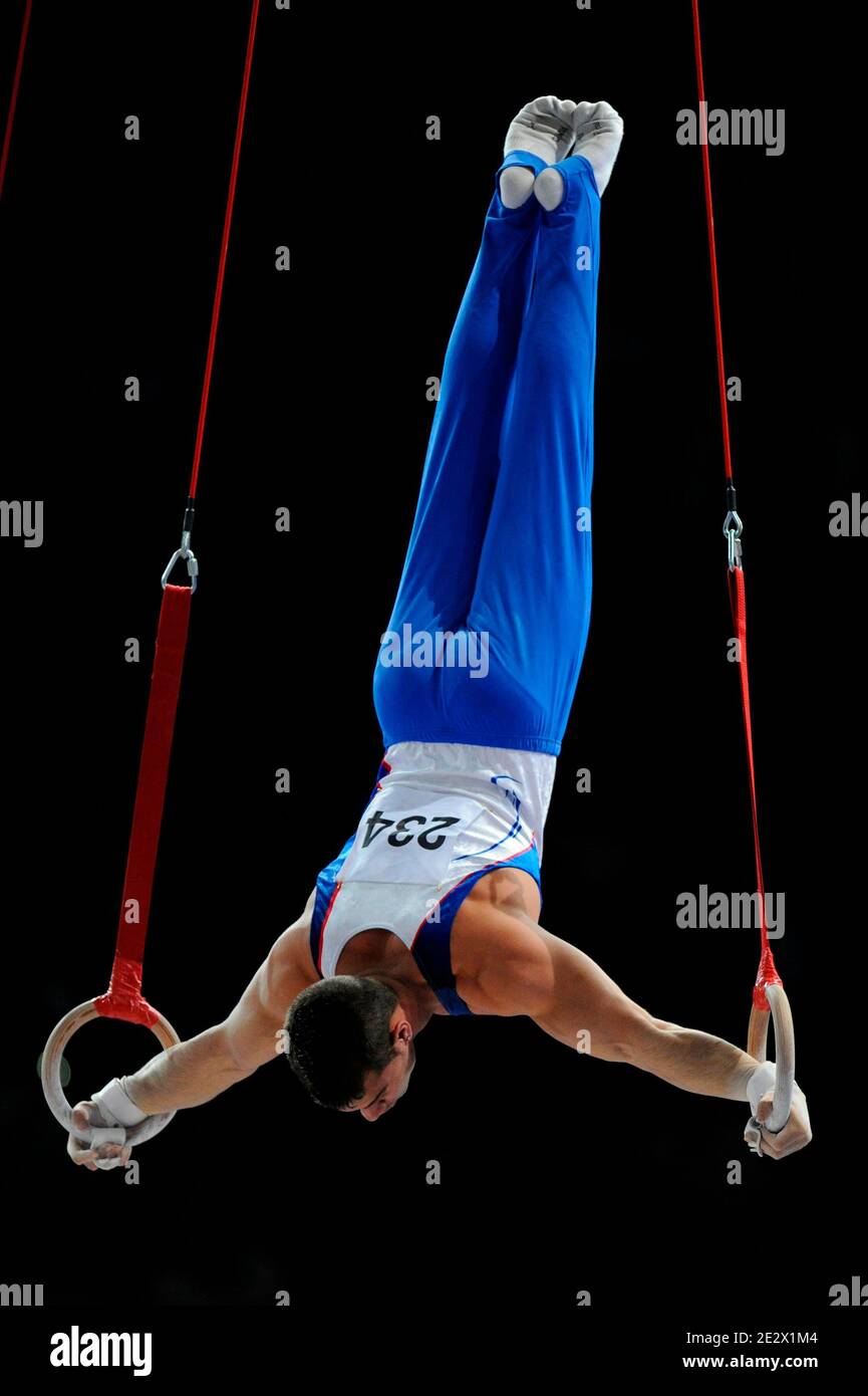 France's Samir Ait Said won the rings event during the FIG Artistic ...