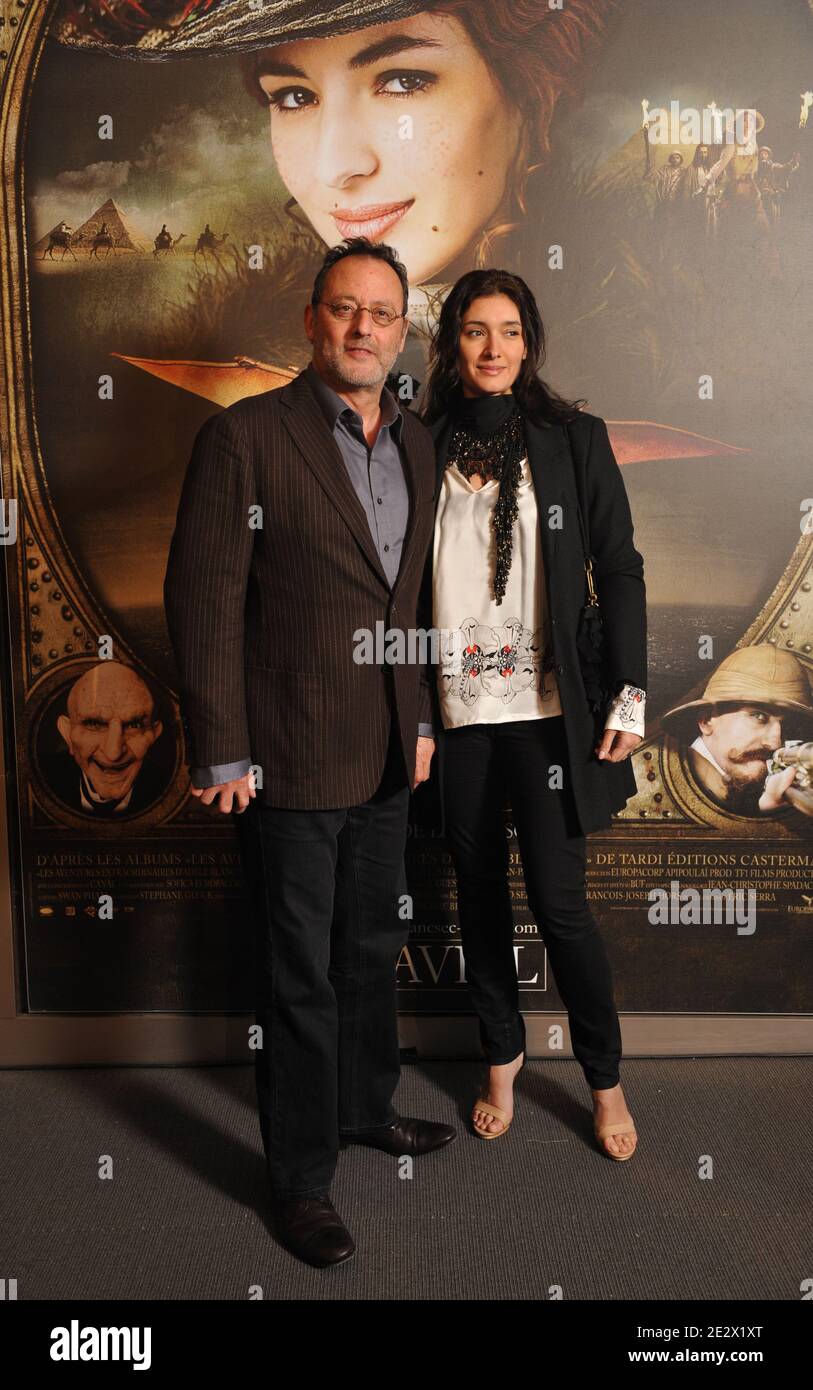 Jean Reno and wife Zofia arriving for the premiere of Luc Besson's ...