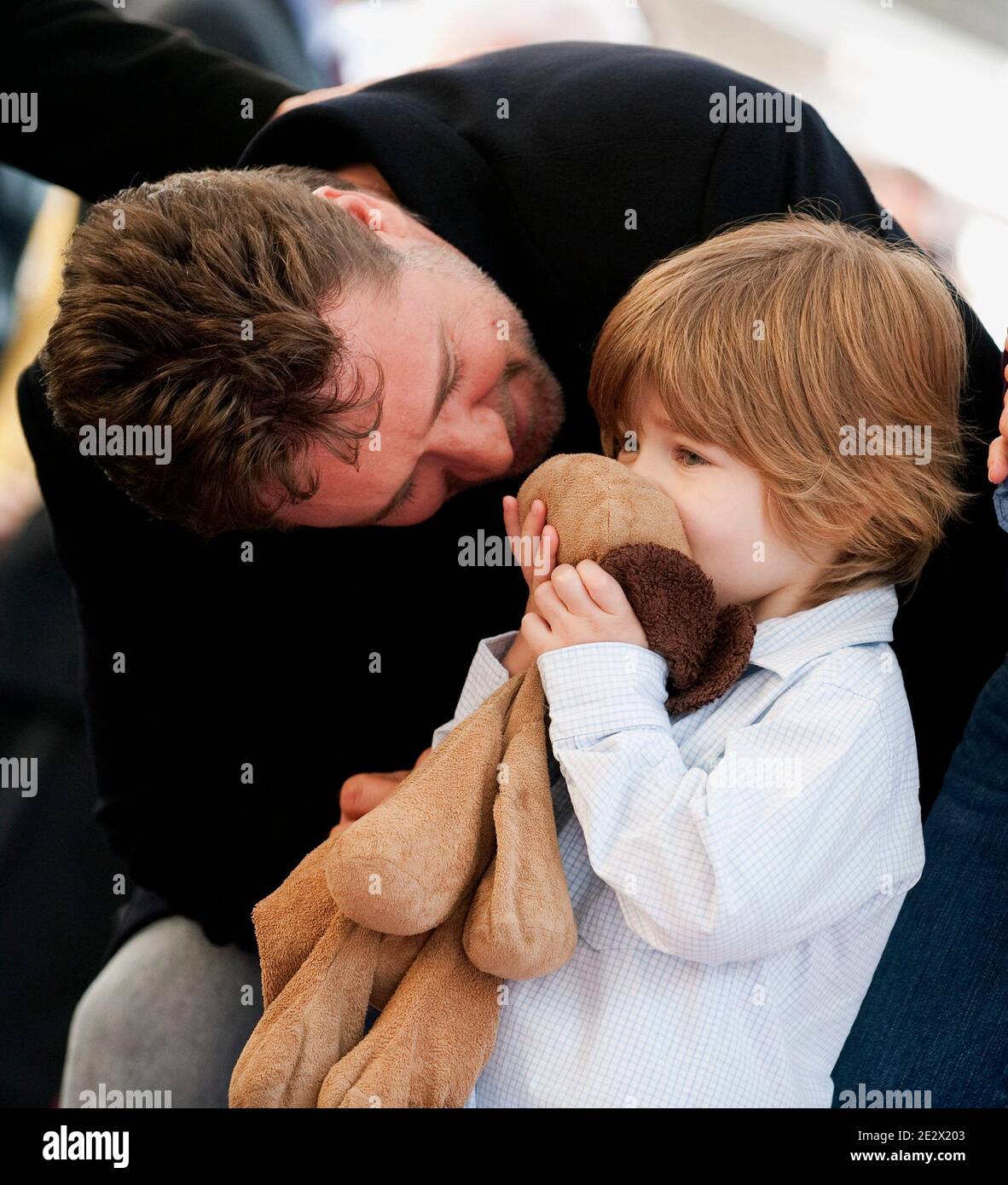 Russell Crowe, Tennyson Spencer Crowe posing in Los Angeles, CA, USA on ...