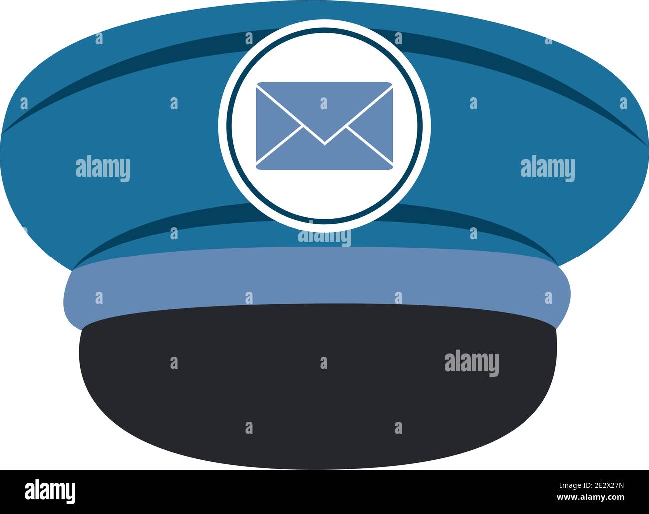 postal service, cap uniform mail courier delivery related vector ...