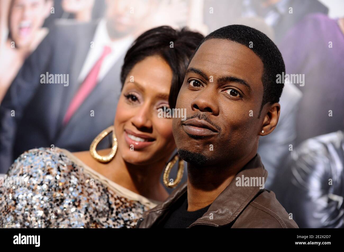 Chris Rock and Malaak Compton arriving for the 'Death at a Funeral ...