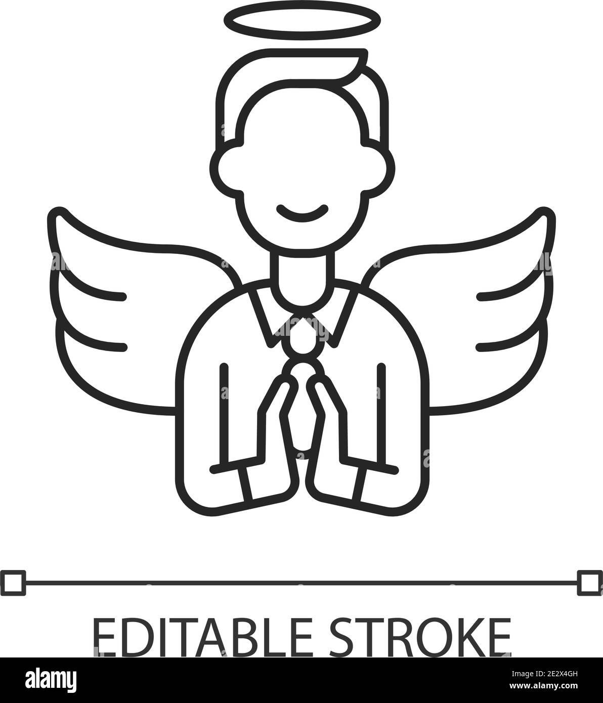 Humility linear icon Stock Vector Image & Art - Alamy