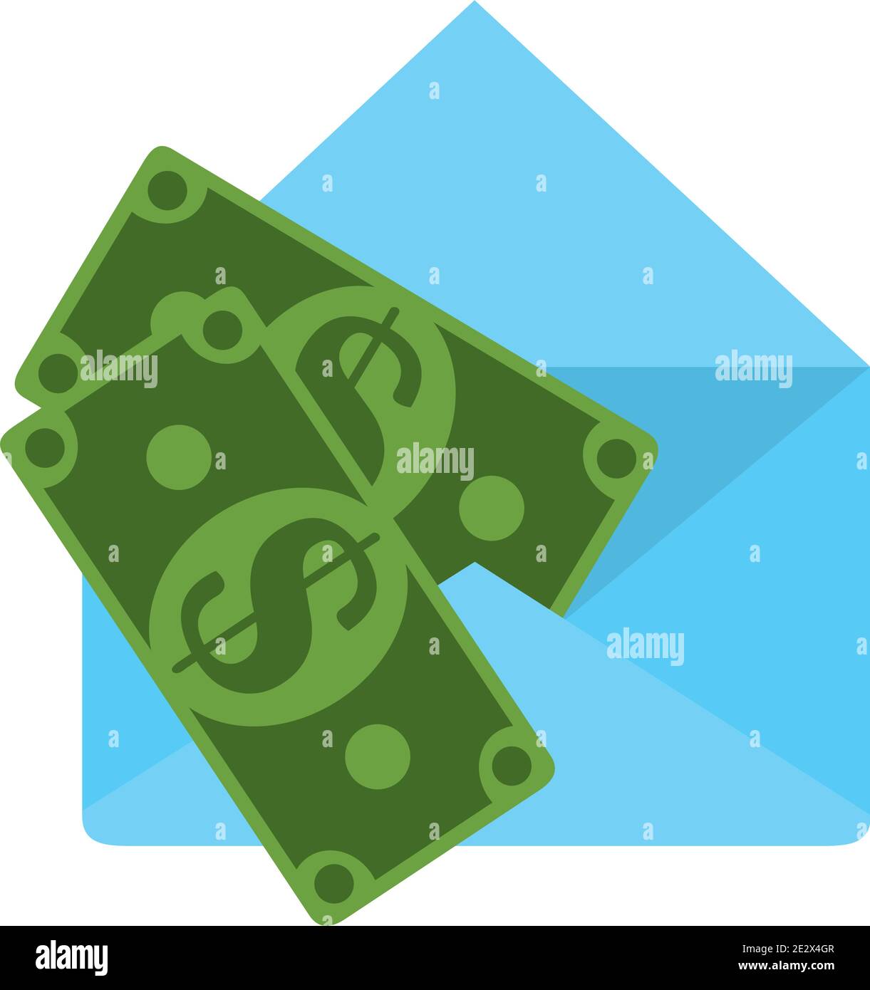 postal service, envelope with money courier delivery related vector ...