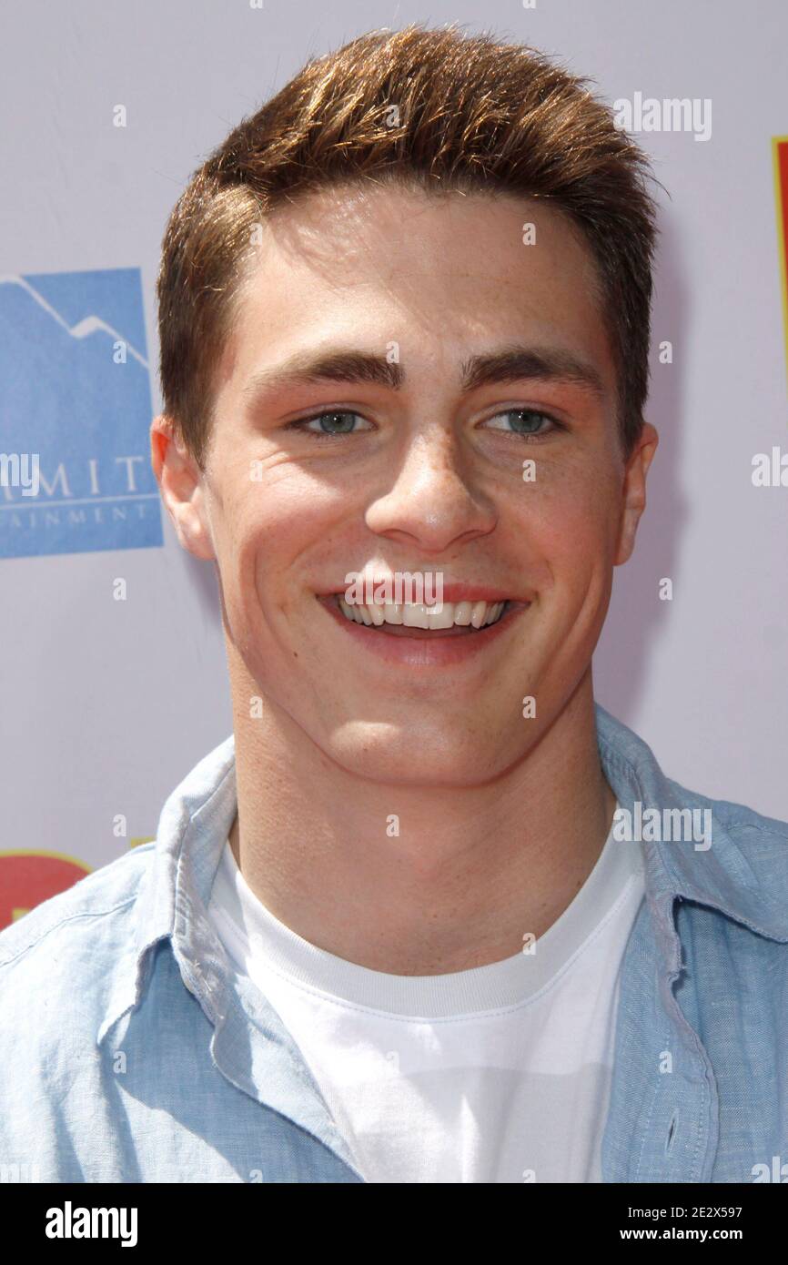 Colton Haynes arriving for Los Angeles Premiere of 'Furry Vengeance ...