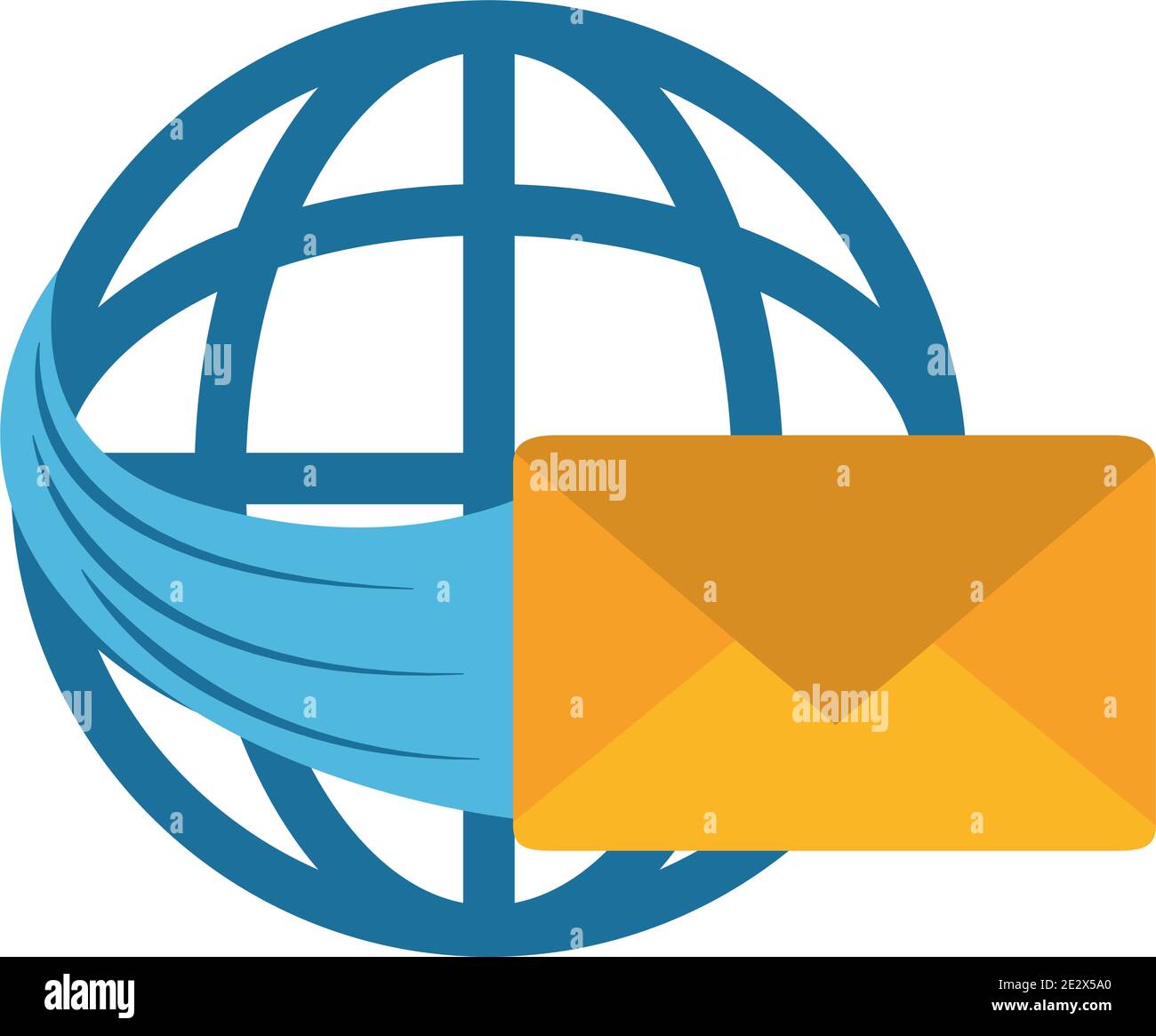 postal service, around the world mail courier delivery related vector ...