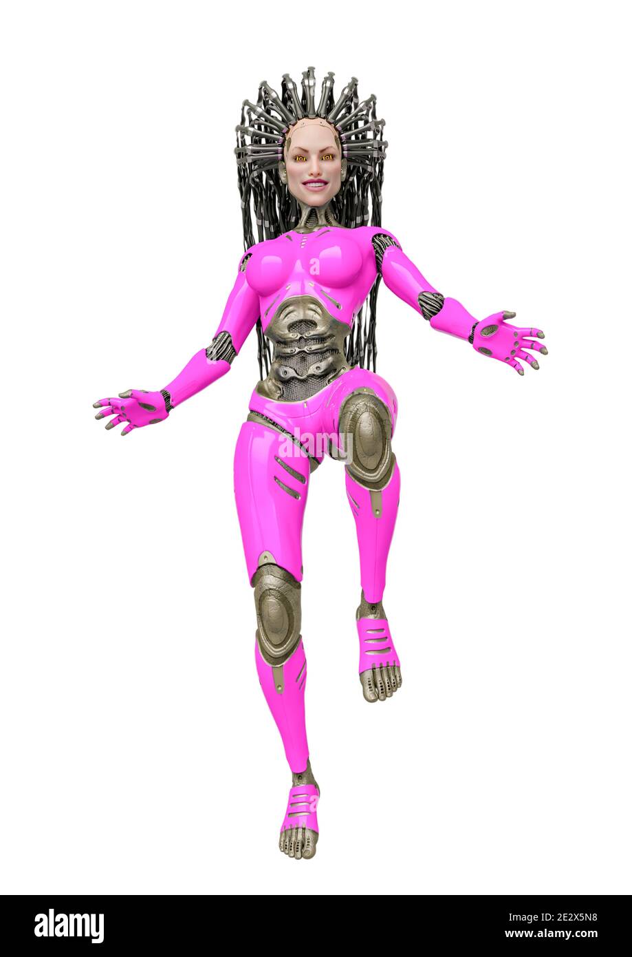 Cyber super cyborg in Cut Out Stock Images & Pictures - Alamy