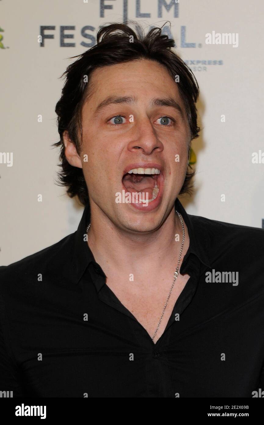 Zach Braff arriving for the 2010 Tribeca Film Festival Opening night ...