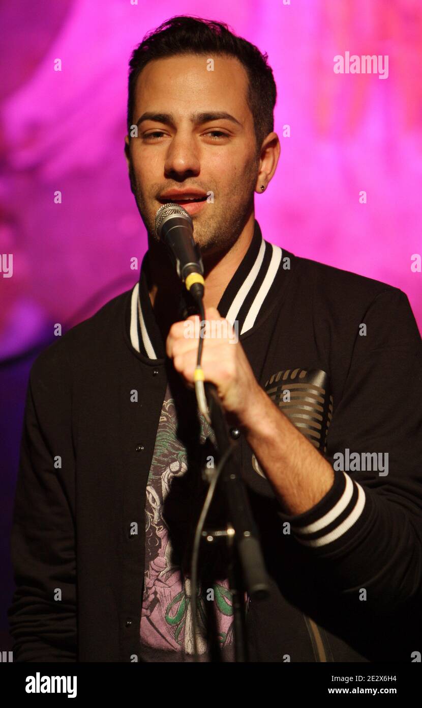 EXCLUSIVE. Singer Michael Moreno (Jean Reno's son) performs live at le ...