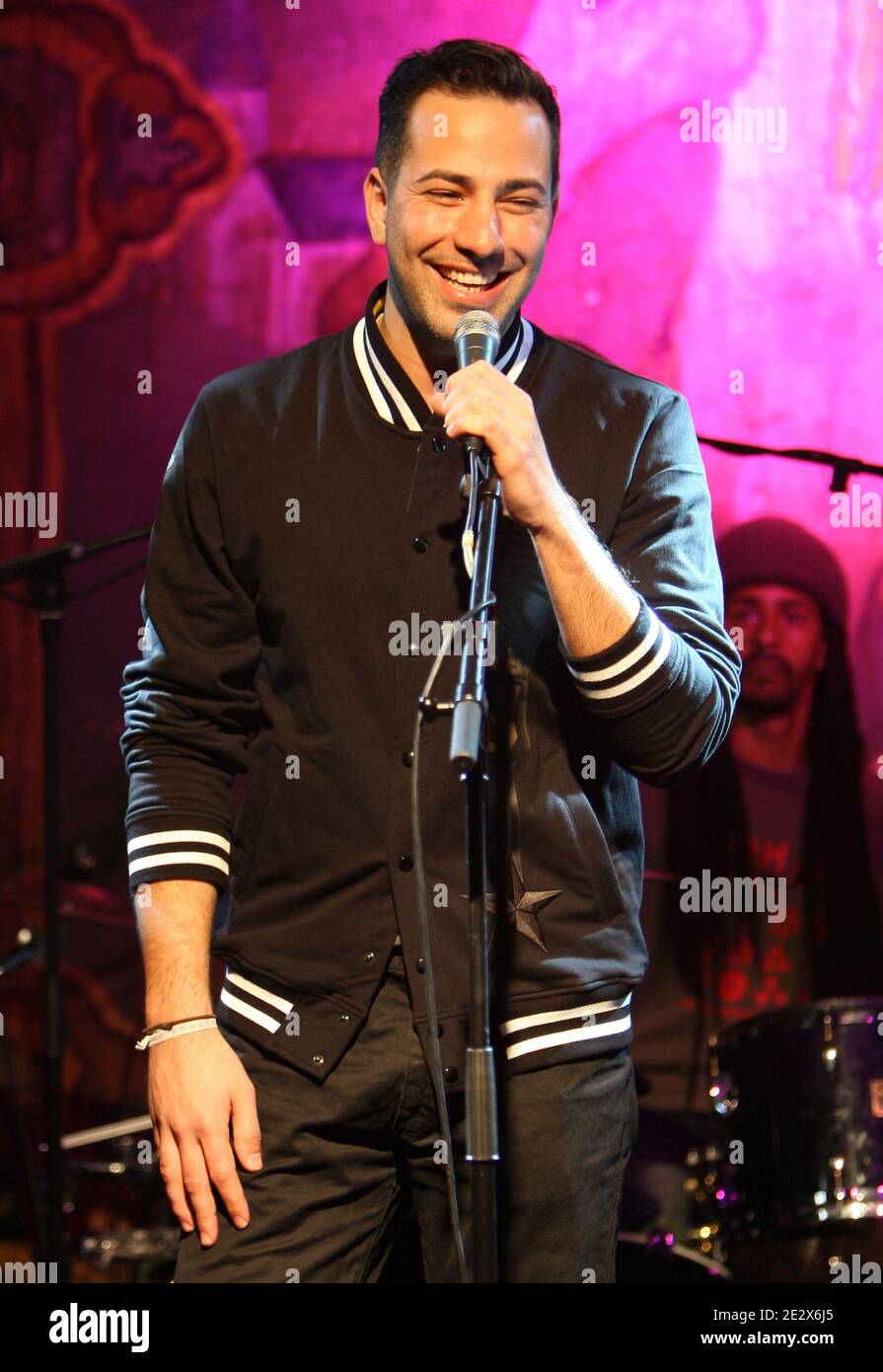 EXCLUSIVE. Singer Michael Moreno (Jean Reno's son) performs live at le ...