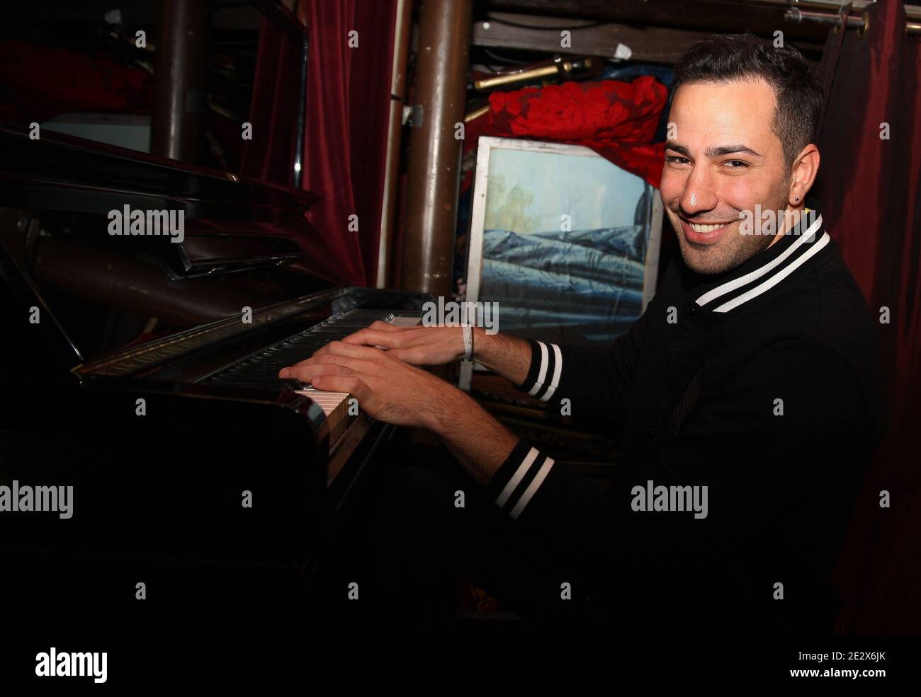 EXCLUSIVE. Singer Michael Moreno (Jean Reno's son) poses at Le ...