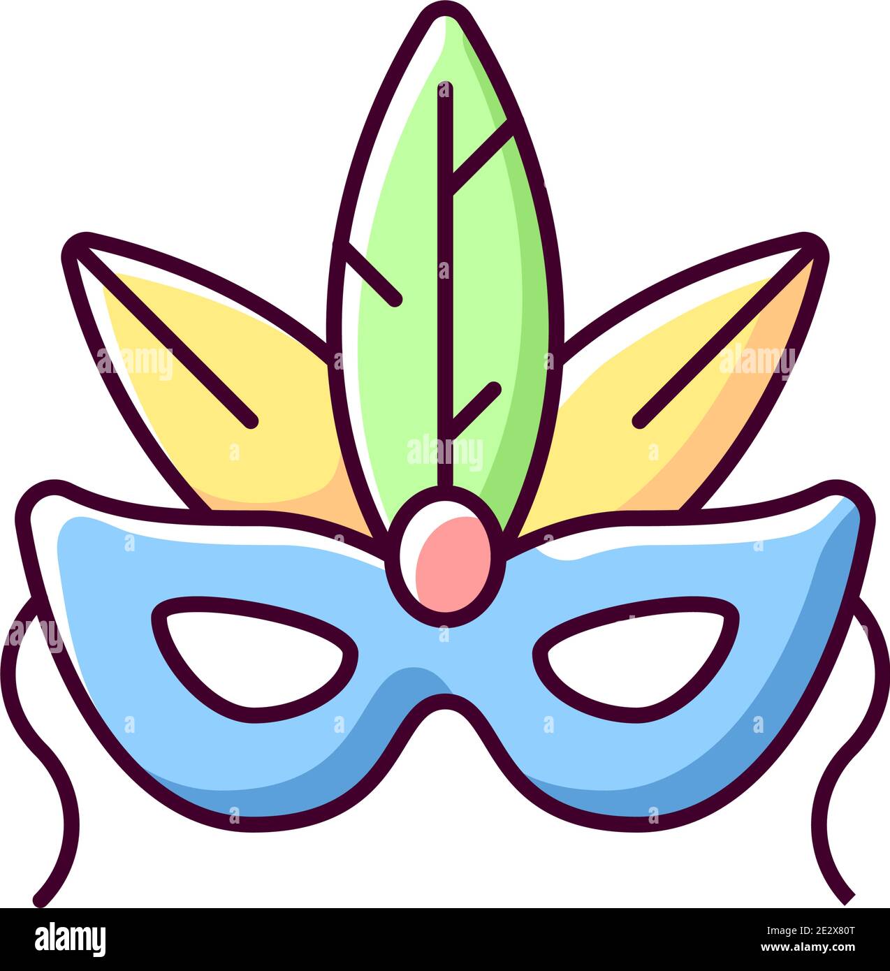 Carnival masks night Stock Vector Images - Alamy