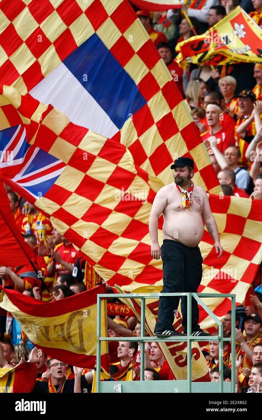 Lens fans during the french first league football match RC Lens (RCL ...