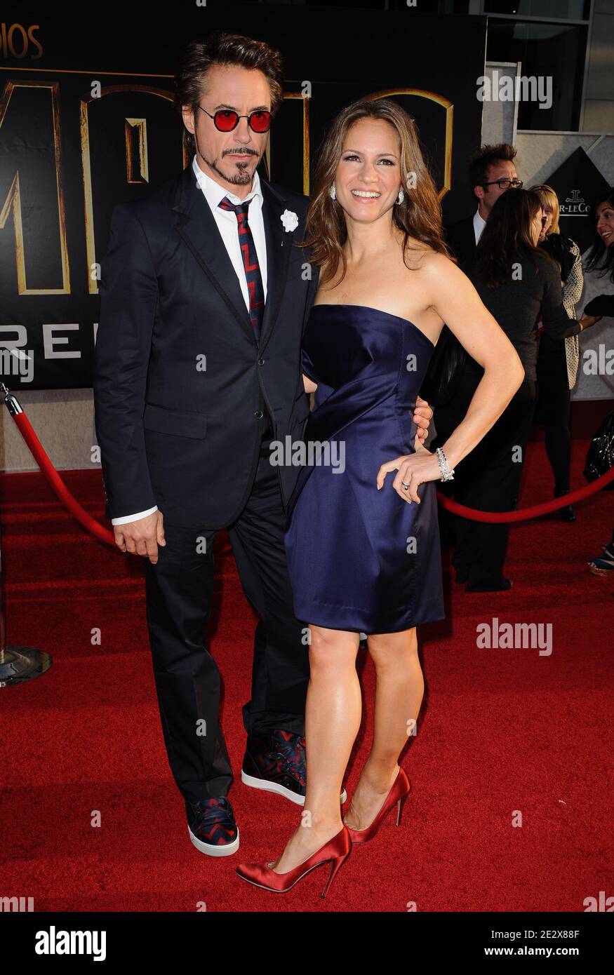 "Cast member Robert Downey Jr. and wife Susan Downey attend the world ...