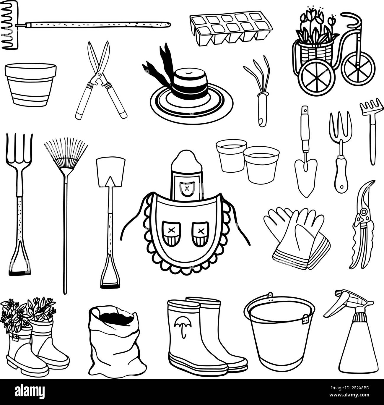 Gardening Tools And Equipment Clipart