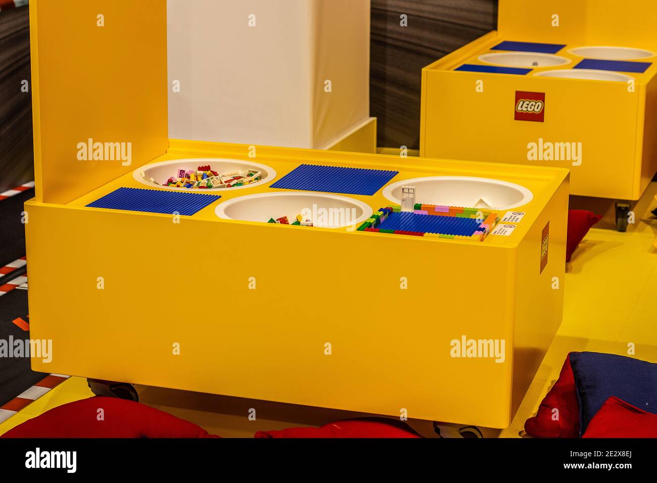 Lego box on the shop display for sale, Lego Star Wars, Speed, Super ...