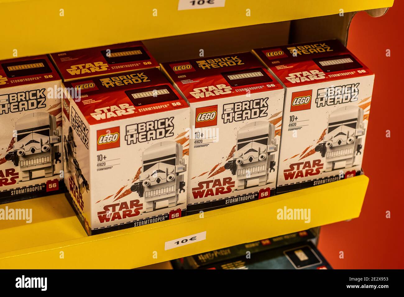 Lego box on the shop display for sale, Lego Star Wars, Speed, Super ...