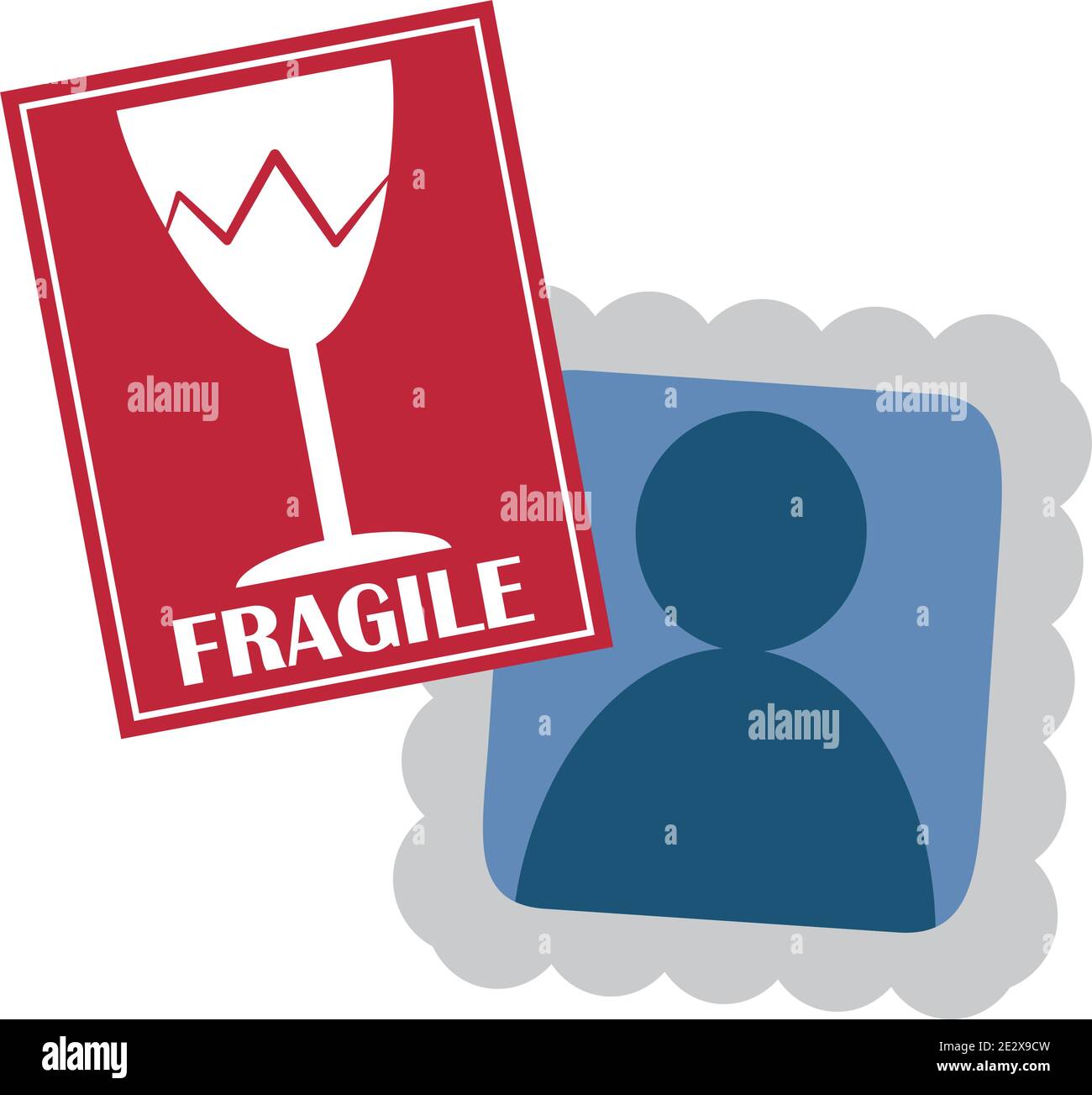postal service, fragile stamp courier delivery related vector ...